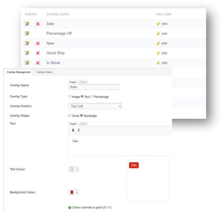 Overlay Rules - Iconography